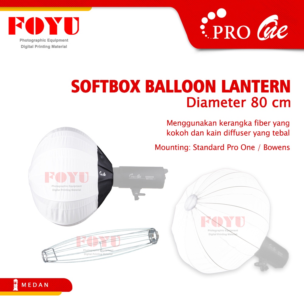 Jual Softbox Balon Balloon Lantern Bulat Lampion Studio Flash Continuous Light Pro One Diameter ...