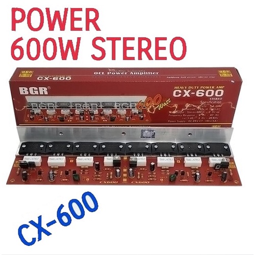 Jual Kit Power Amplifier CX-600 Stereo Heavy duty OCL CX600 CX 600W ...