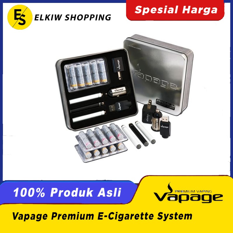 Jual Rokok Elektrik / Vape / Vapage Premium E-Cigarette System | Shopee ...