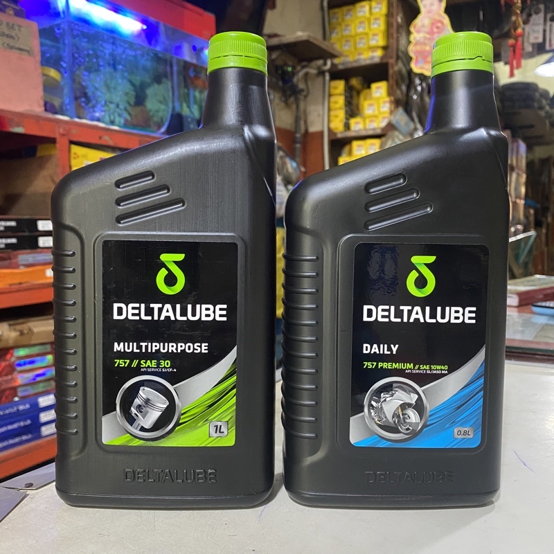Jual DELTALUBE MULTIPURPOSE 4T 1L & DELTALUBE DAILY 0,8L 757 SAE 30 API ...