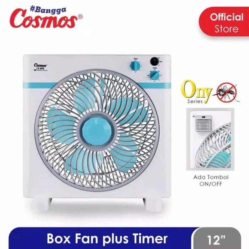 Jual Promo Kipas Angin Box Fan Cosmos 12 BFE Timer BFD Kotak Meja ...