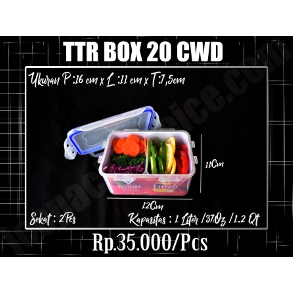 Jual wadah snack unik - kotak makan plastik food grade - harga 1 kotak ...