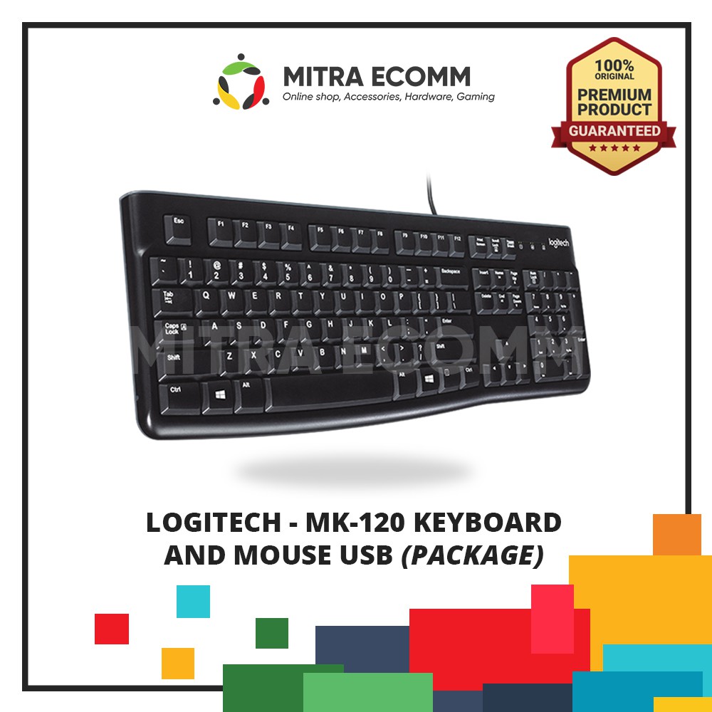 LOGITECH COMBO MK120 KEYBOARD & MOUSE | Shopee Indonesia