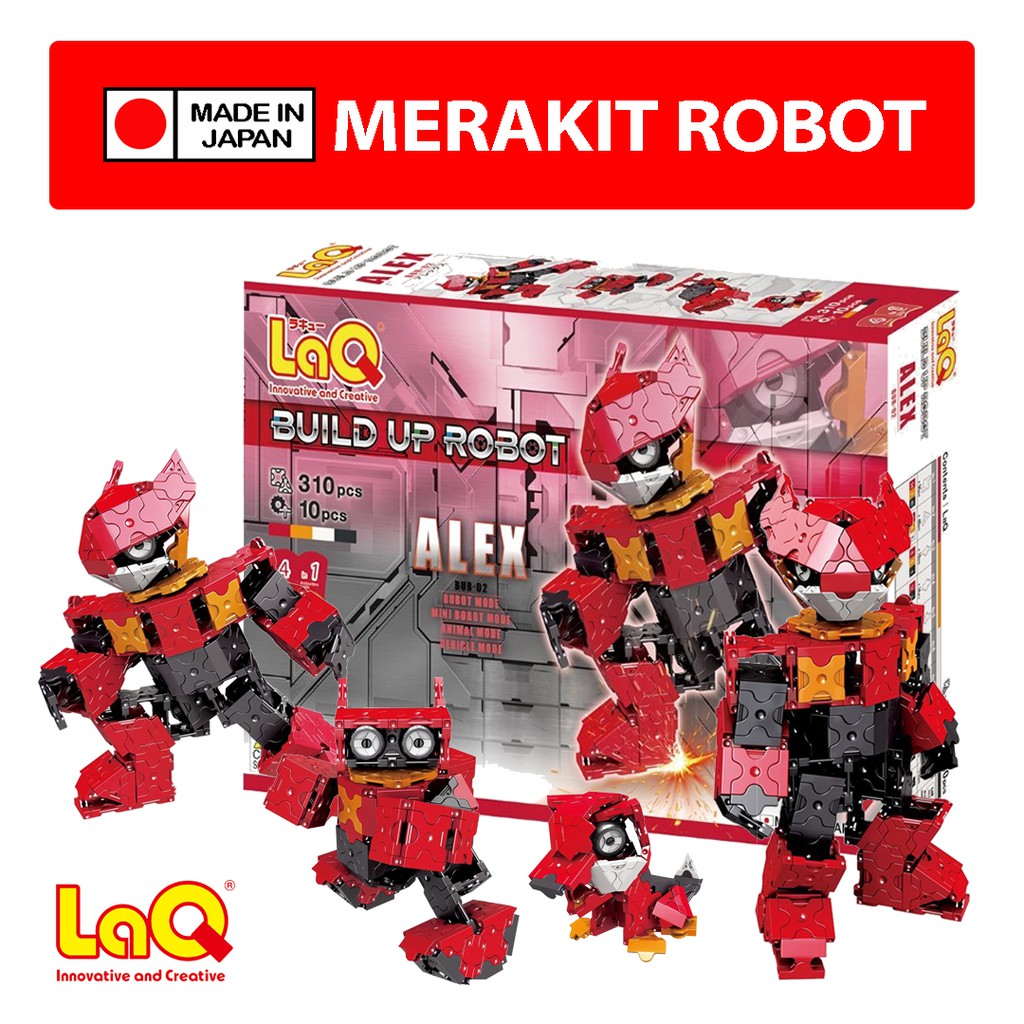 Jual Seraphina LaQ Robot Alex 4 Model 310 pcs Mainan Edukatif Merakit ...