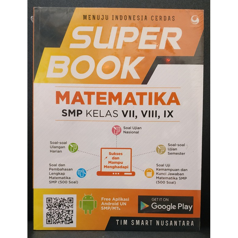 Jual Buku Soal Super Book Matematika SMP Kelas 7,8,9 Grasindo | Shopee ...