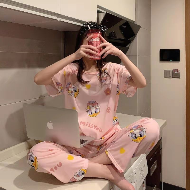 Baju Tidur Wanita Piyama Cewek Dewasa Karakter Lucu Import Katun Lengan ... Baju Tidur Wanita Piyama Cewek Dewasa Karakter Lucu Import Katun Lengan ...
