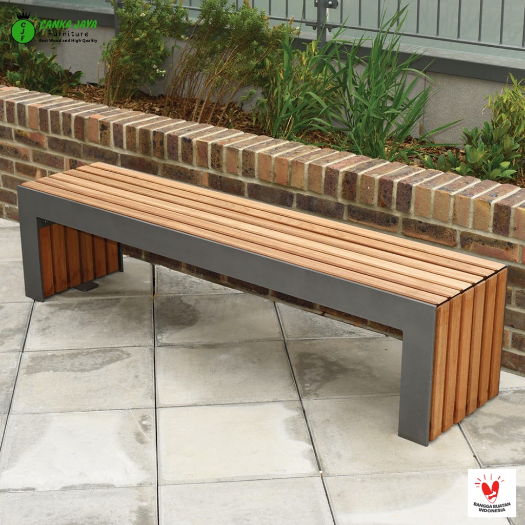 Jual CANKA - Bench Outdoor Kursi Bangku Panjang Minimalis Kayu Jati ...