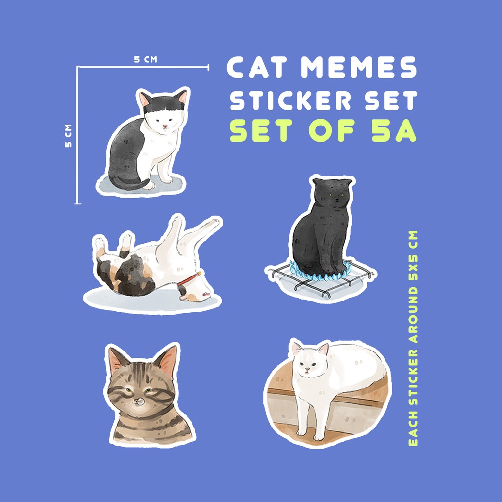 Jual STIKER KUCING CAT MEME | Shopee Indonesia