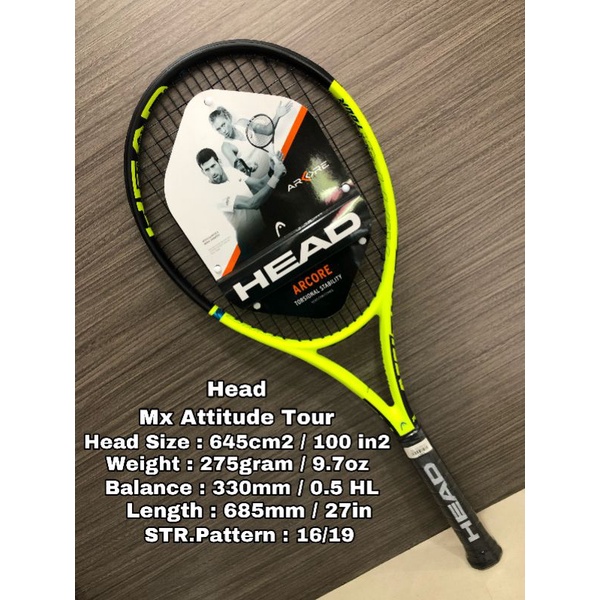 Jual Raket Tenis Head Mx Attitude Tour Original | Shopee Indonesia