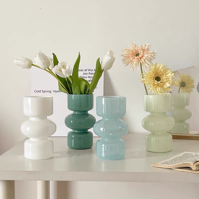 Jual Vas Bunga Kaca Unik Estetik Unique Aesthetic Flower Vase Glass ...