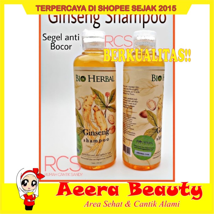 Jual PROMO!! Bio Herbal Shampoo / Bio Herbal Ginseng Shampoo BPOM ...