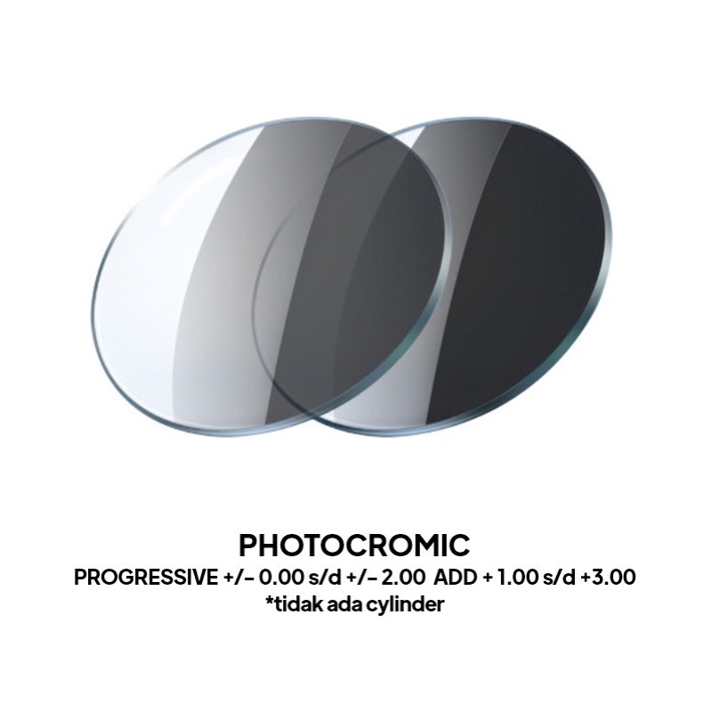 Jual Lensa Progresif 2 IN 1 Minus/Plus Anti Radiasi dan Photocromic ...
