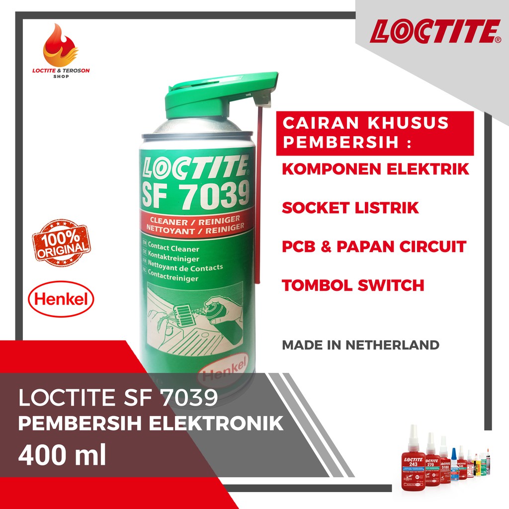 Jual Loctite 7039 Contact Cleaner 400 Ml | Shopee Indonesia