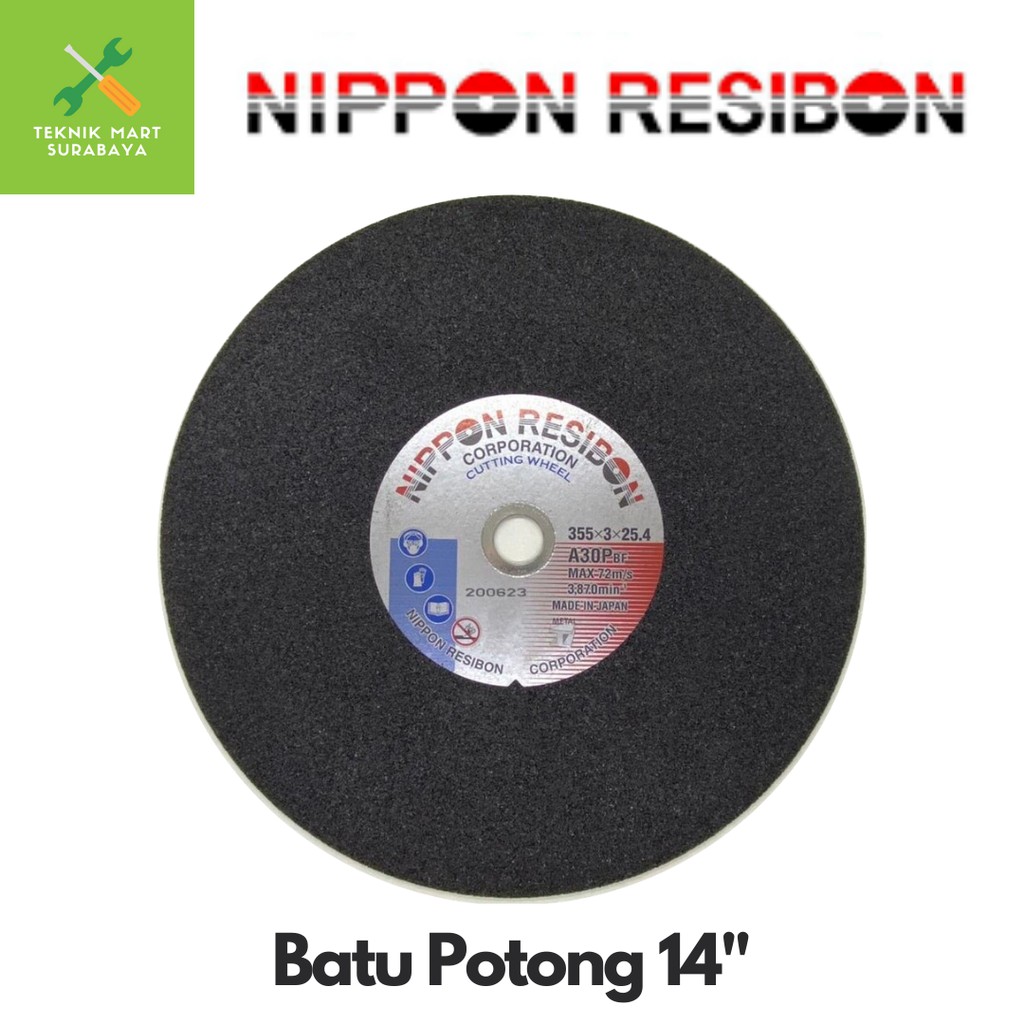 Jual Nippon Resibon Batu Potong Gerinda / Cutting Wheel 14" | Shopee ...