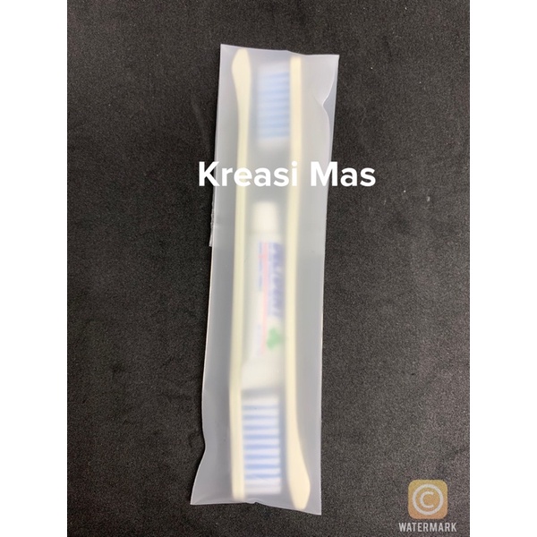 Jual Dental Kit 2 Sikat 1 Odol dalam plastik Doff (Bulu Halus ...