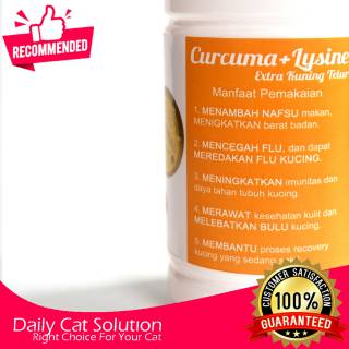 Jual VITAMIN KUCING CURCUMA, LYSINE & EXTRA KUNING TELUR | Shopee Indonesia