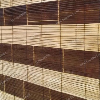 Jual Tirai bambu/kere bambu kerai bambu wulung motif natural 2,5mx2,5m Indonesia|Shopee Indonesia