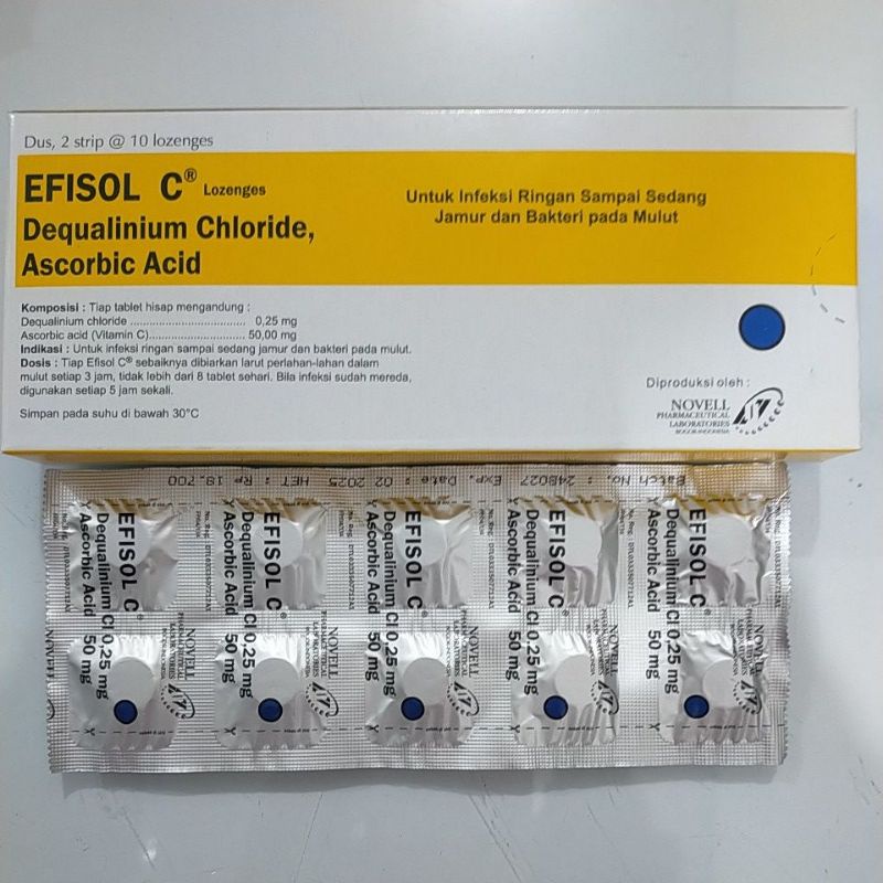 Jual EFISOL C LOZENGES STRIP | Shopee Indonesia