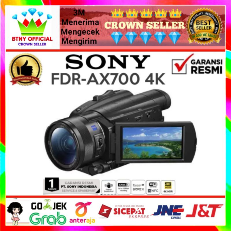Jual Sony Fdr-Ax700 4k Hdr Camcorder / Fdr Ax700/ Handycam Sony FDR ...