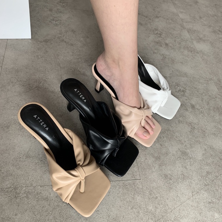 Jual ATTERA - ZOI (black/white/nude/dustypink) | Shopee Indonesia