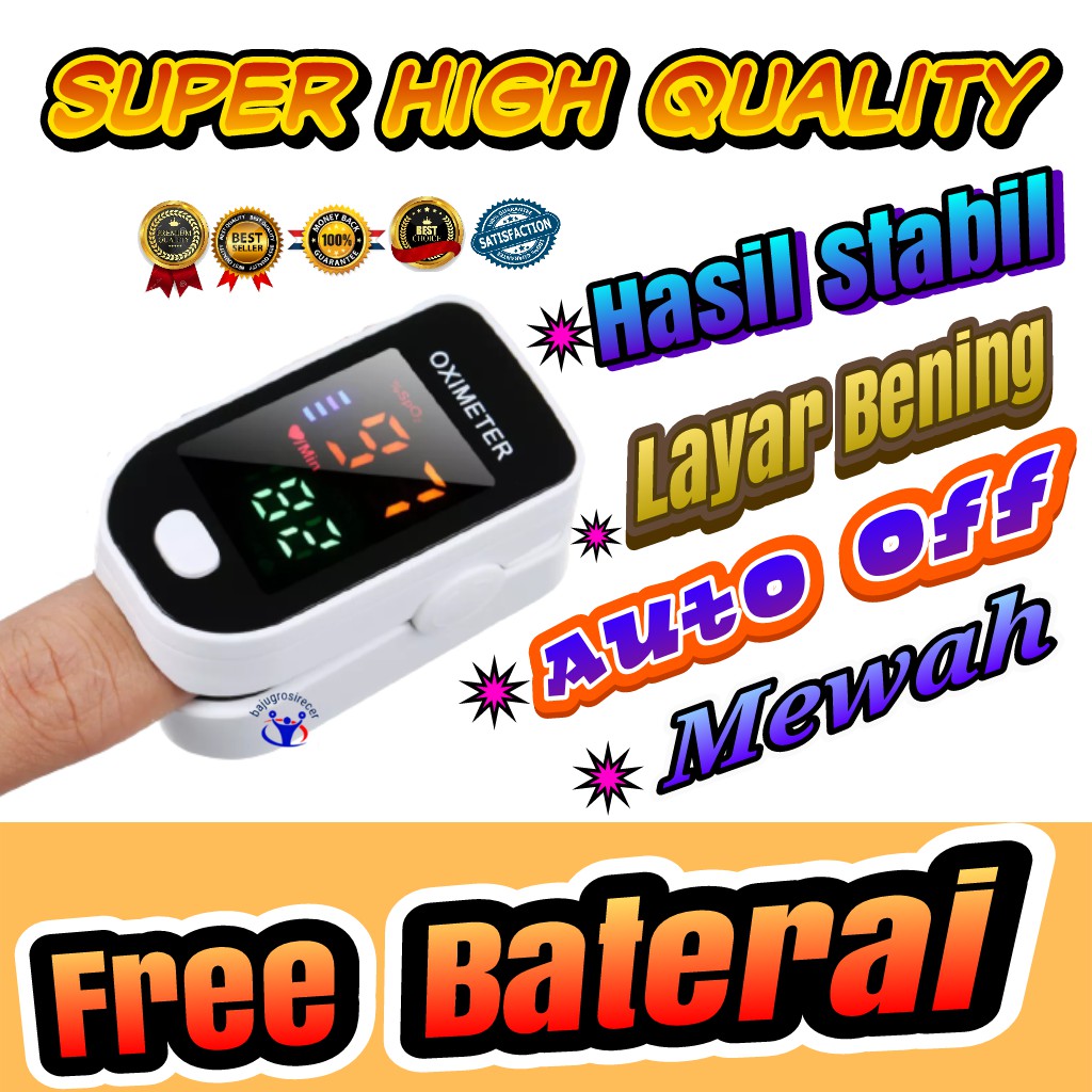 Jual alat ukur oksigen dalam darah oxymeter / oximeter fingertip pulse ...