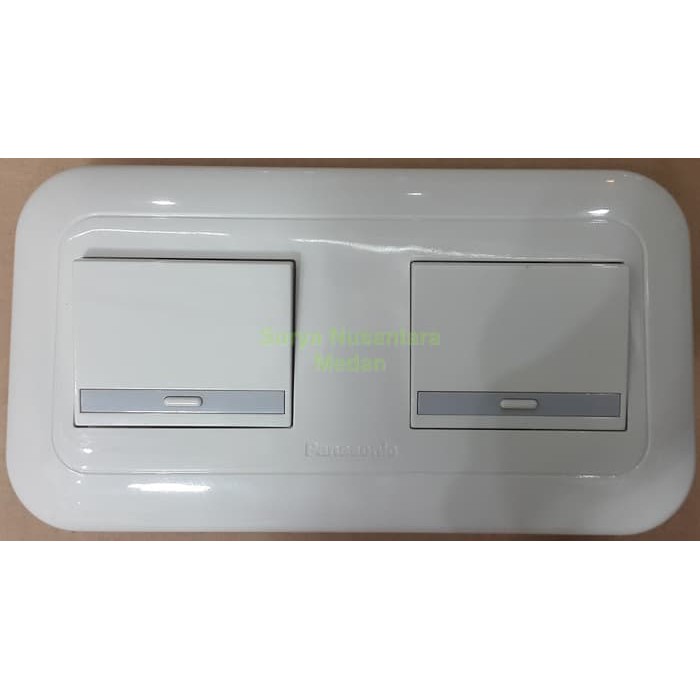 Jual Saklar Besar Seri / Ganda Tanam Panasonic WEJ 5541 Plat WEJ 78049 ...
