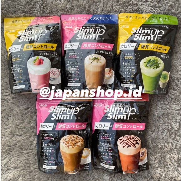 Jual ASAHI Slim Up Slim Diet & Beauty Drink 360 gram | Shopee Indonesia