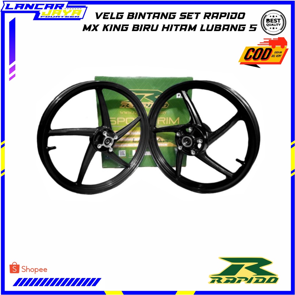 Jual VELG BINTANG SET RAPIDO SND MX KING 160x160 & 160x185 - 17 FREE ...