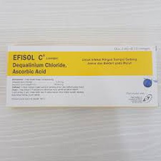 Jual EFISOL LOZ 10 TABLET/ OBAT RADANG TENGGOROKAN/TABLET HISAP/OBAT ...