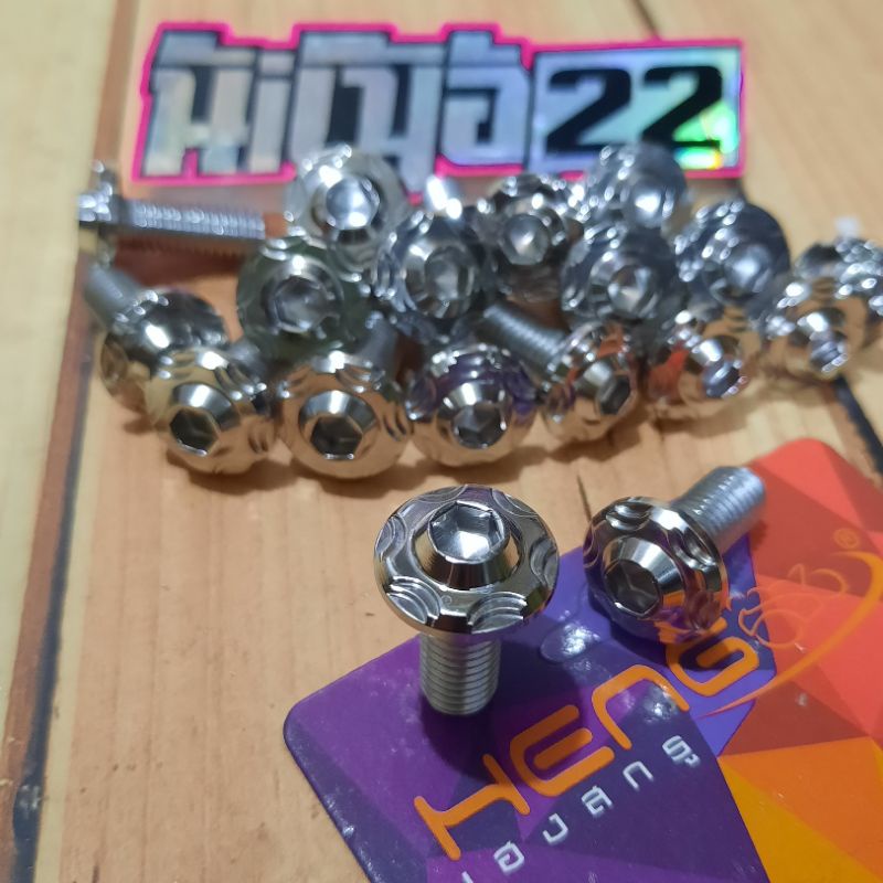 Jual probolt disk stainless chrome model V2 by heng thailand baut piringan cakram m8 | Shopee ...