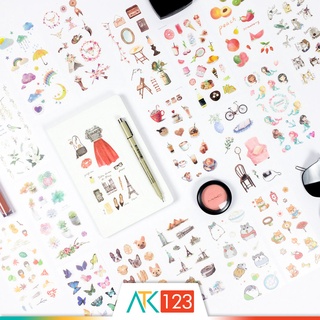 Jual Stiker Estetik Karakter Kartun Lucu / Cartoon / Doodle / Nature ...