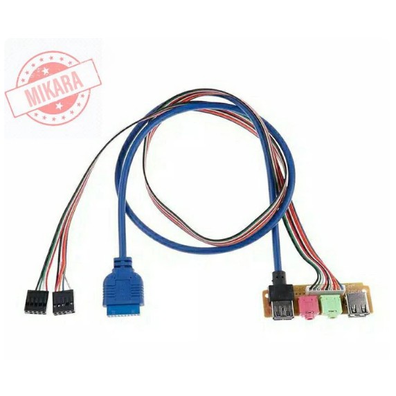 Jual Port Pengganti Panel Depan Casing PC Komputer USB 2.0 USB 3.0 ...