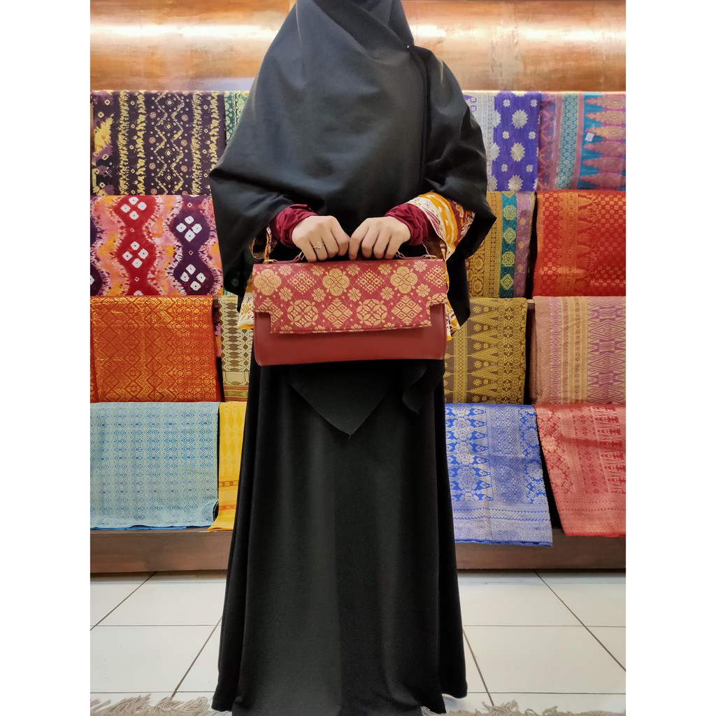 Jual Tas Songket Yuki Berbagai Macam Warna & Motif A | Shopee Indonesia