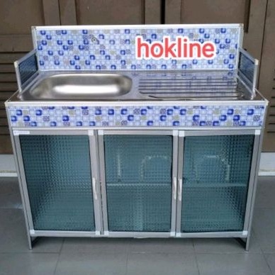 Jual MEJA RAK PIRING WASTAFER 3 PINTU ( TIANG SILVER-CA) | Shopee Indonesia