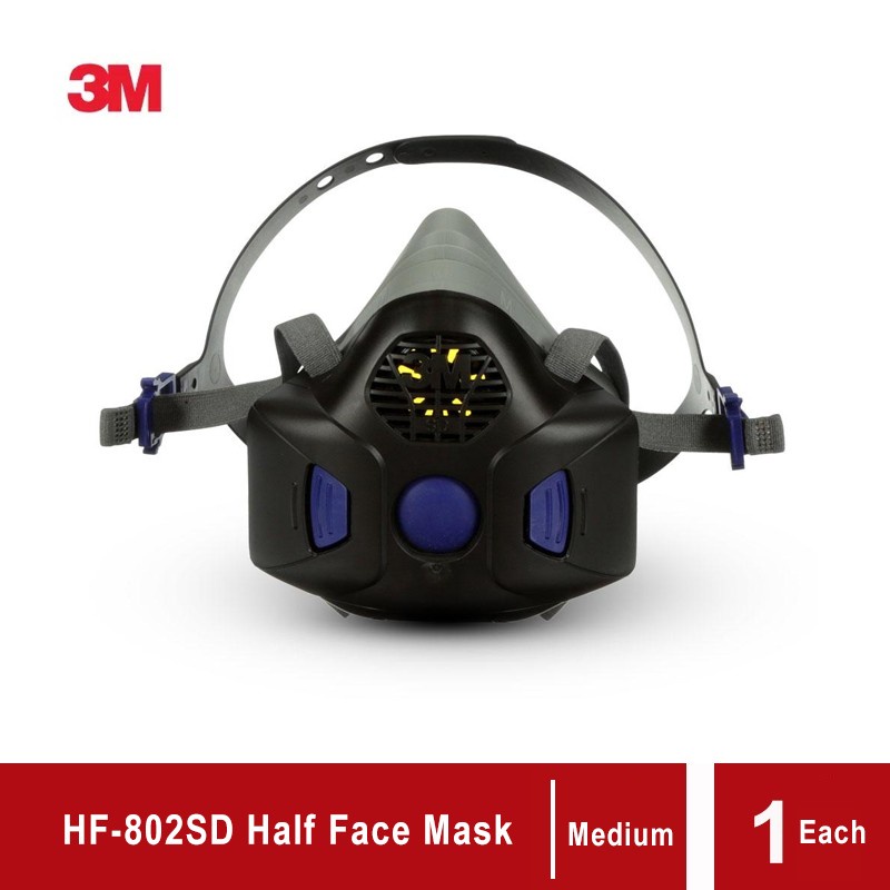 Jual 3M HF-802SD Half Secure Click Facepiece Reusable Respirator ...