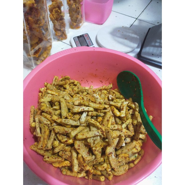 Jual Basreng Stik/ Basreng pedas/Baso goreng/60g | Shopee Indonesia