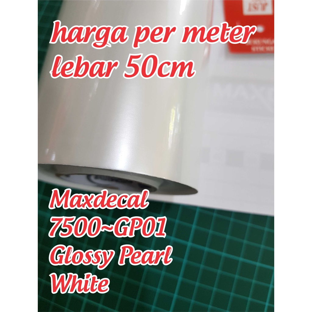 Jual Stiker - Skotlet Max decal - Sticker Vinyl Maxdecal Glossy Pearl - White - GP01 | Shopee ...