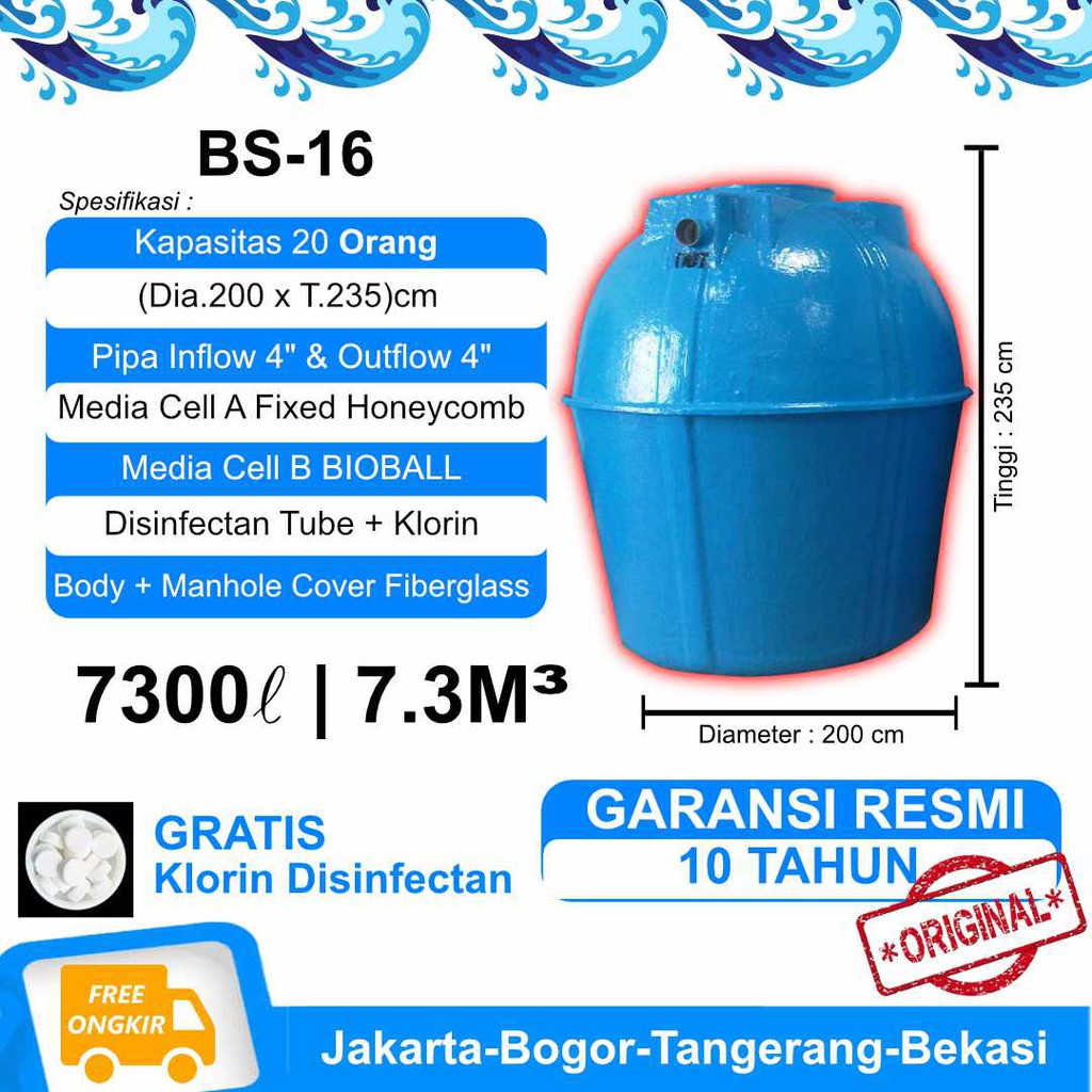 Jual BIOTANK 7000 Liter - Septictank Bio | Bio Septic Tank | BIOTECH ...