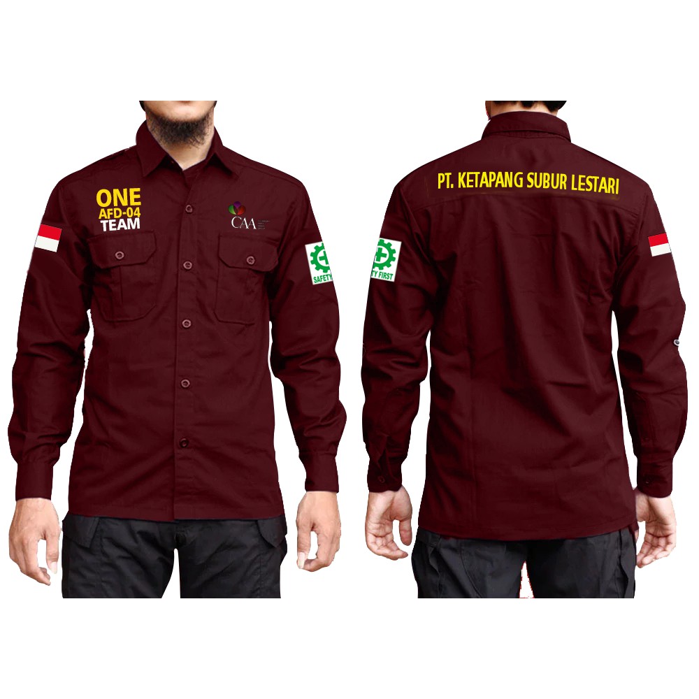 Jual Kemeja Outdoor Lapangan Gunung PDL Lengan Panjang Baju Seragam ...