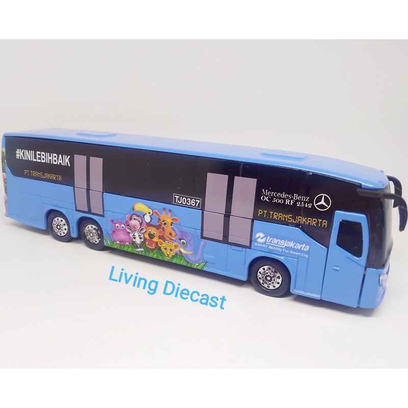 Jual Custome repaint Diecast/miniatur Maxi bus Transjakarta (Rute ...