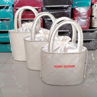 Jual Tas Anyaman Hampers Pandan Model Oval Box Parcel Lamaran Kotak ...