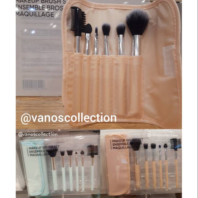 Miniso Makeup Brush Set 7pcs with bag | Shopee Indonesia