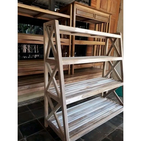 Jual Rak sepatu kayu jati | Shopee Indonesia