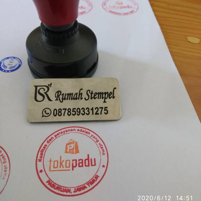 Cetak Stempel BULAT, logo, Perusahaan, lunas stample flash stemple ...