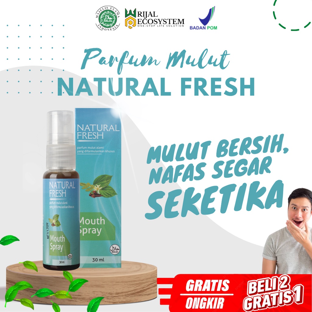 Jual Natural Fresh | Mouth Spray - Pengharum Mulut & Penyegar Nafas ...