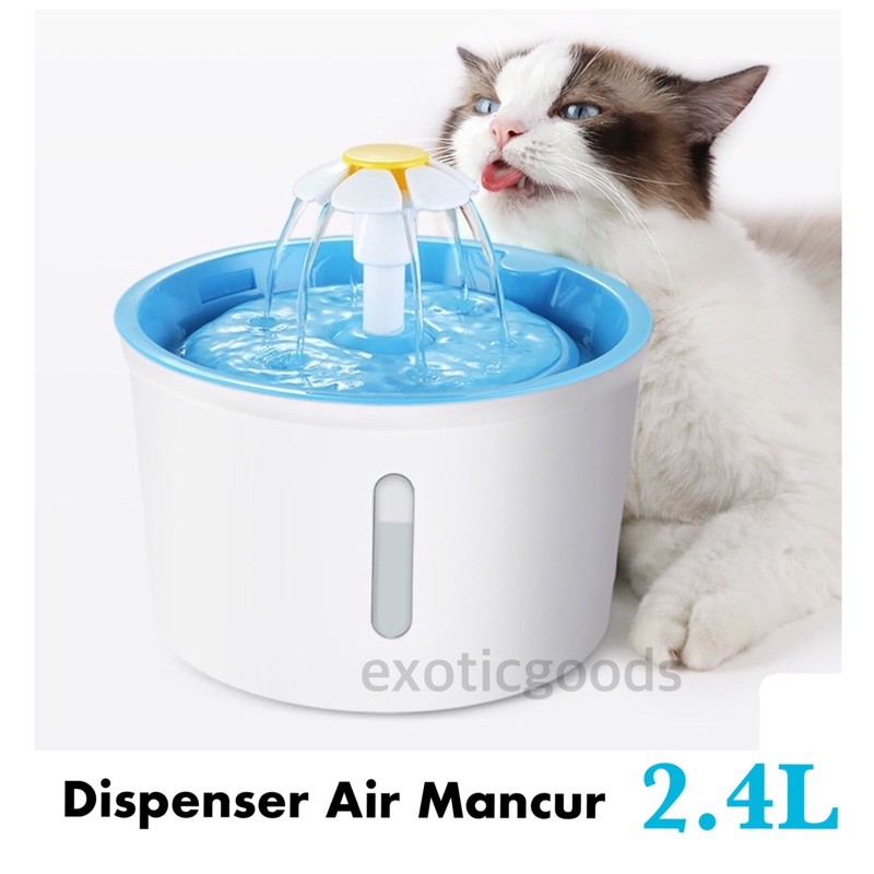 Jual DISPENSER AIR MANCUR KUCING 2.4L WATER FOUNTAIN KUCING WATERFALL ...