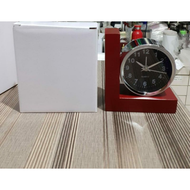 Jual Jam Meja Dinding Kayu Promosi Souvenir Wooden Wall Table Clock ...