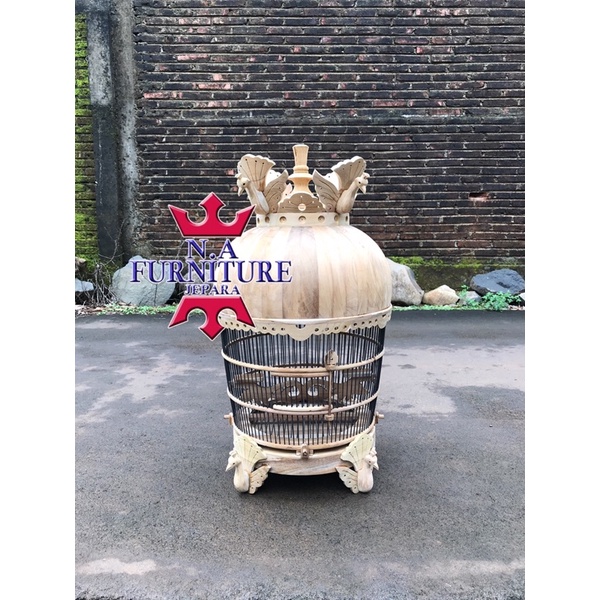 Jual sangkar perkutut merak,sangkar perkutut merak kayu jati | Shopee ...