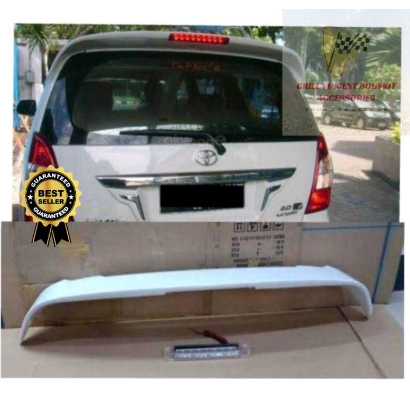 Jual Rear Spoiler kijang innova inova Luxury with Lamp - Plastic ABS ...