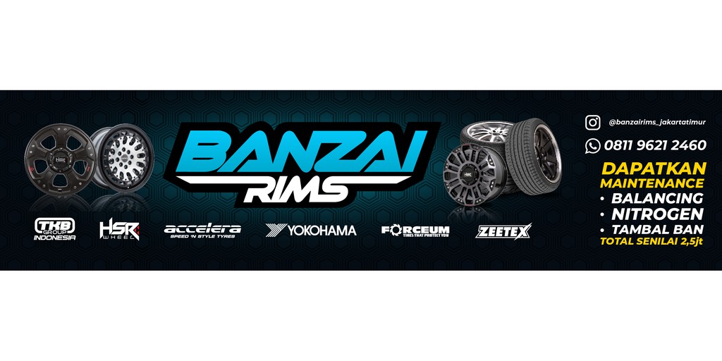 Toko Online HSR Wheel - TKB Banzai Rims | Shopee Indonesia